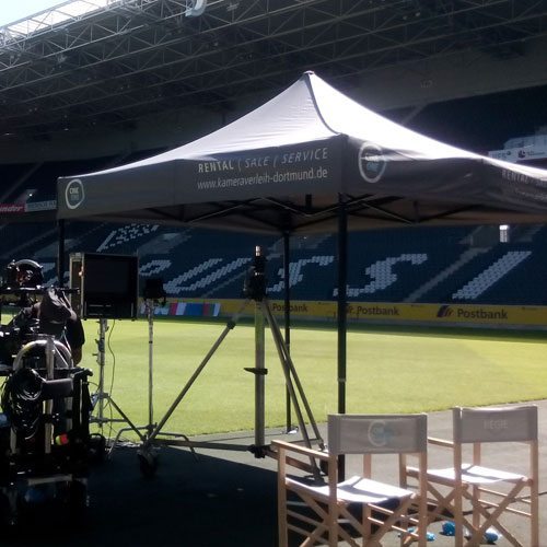 Filmcrew für anspruchsvolle Dreharbeiten