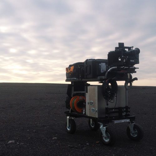 Filmcrew für anspruchsvolle Dreharbeiten